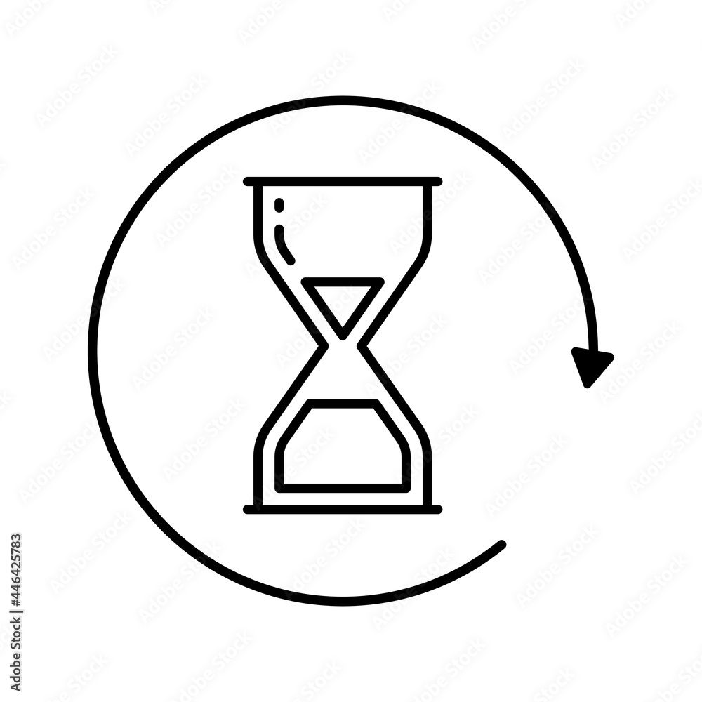 Time management icon vector set. deadline illustration sign collection ...