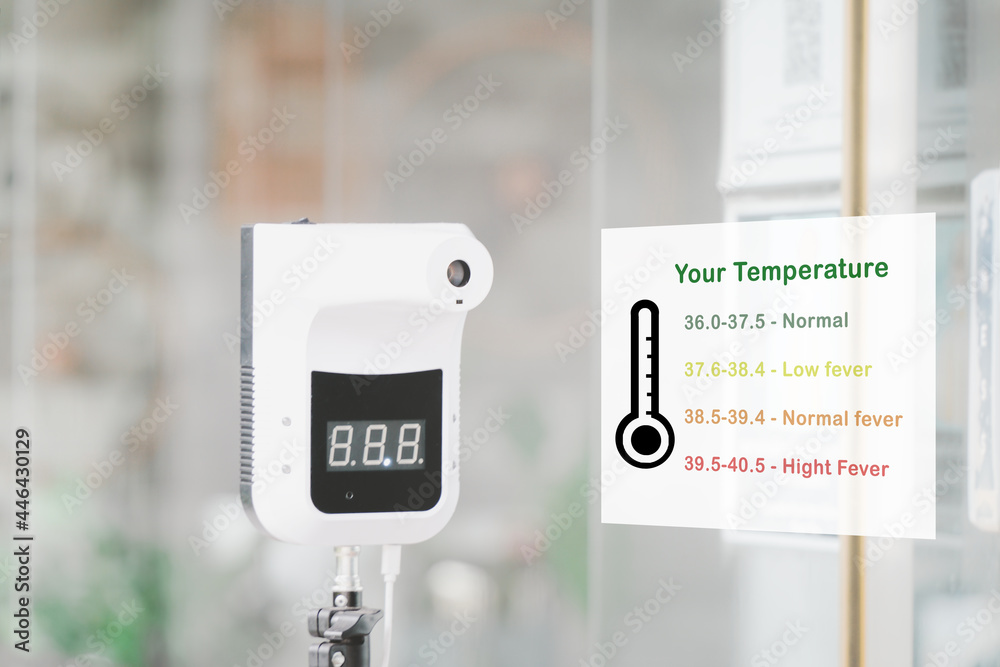 electronic temperature scan machine with explanation chart degree on ...
