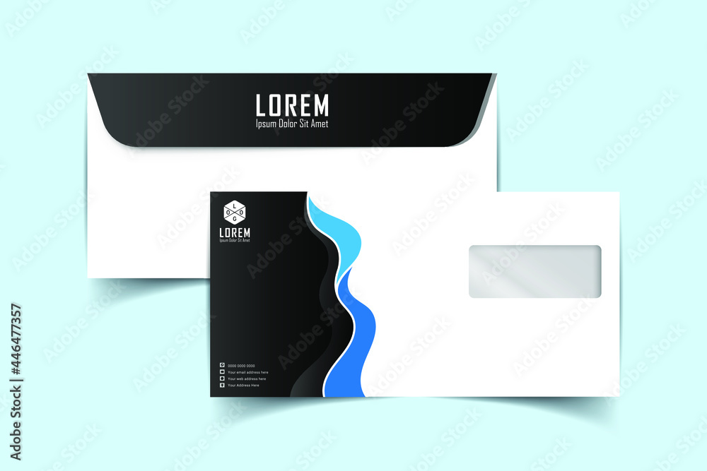 Envelope vector design. digital hand drawn. Paper envelope set isolated ...