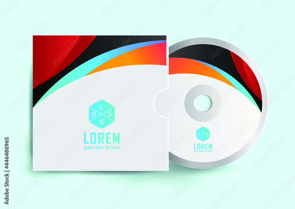 CD disk and Box label design. cd and DVD disc label design template, cd ...