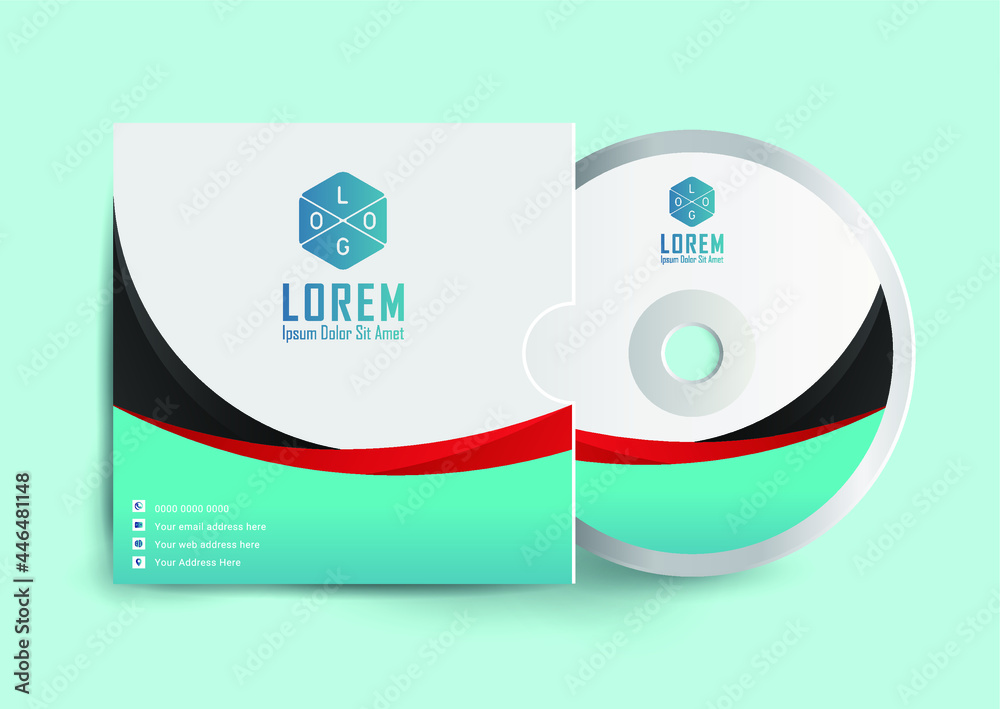 CD disk and Box label design. cd and DVD disc label design template, cd ...