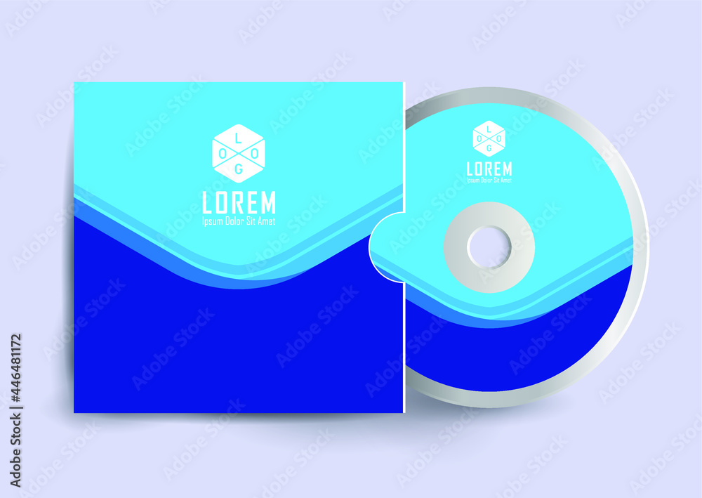 CD disk and Box label design. cd and DVD disc label design template, cd ...