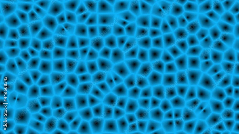 Dividing cells on blue background. Cell division or cloning cells. Stem ...