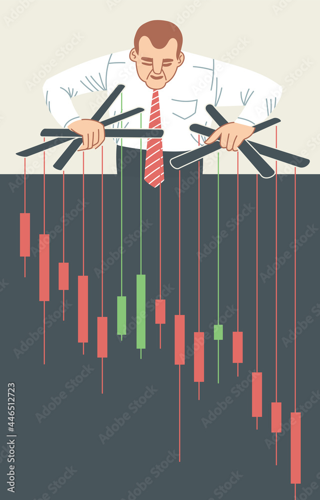 Stock Market Manipulation Stock Vector | Adobe Stock