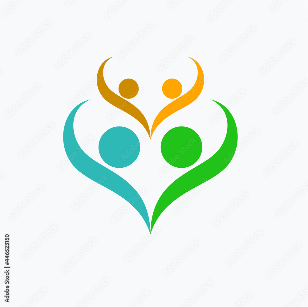 illustration of people holding hands, vetor art. Stock Vector | Adobe Stock