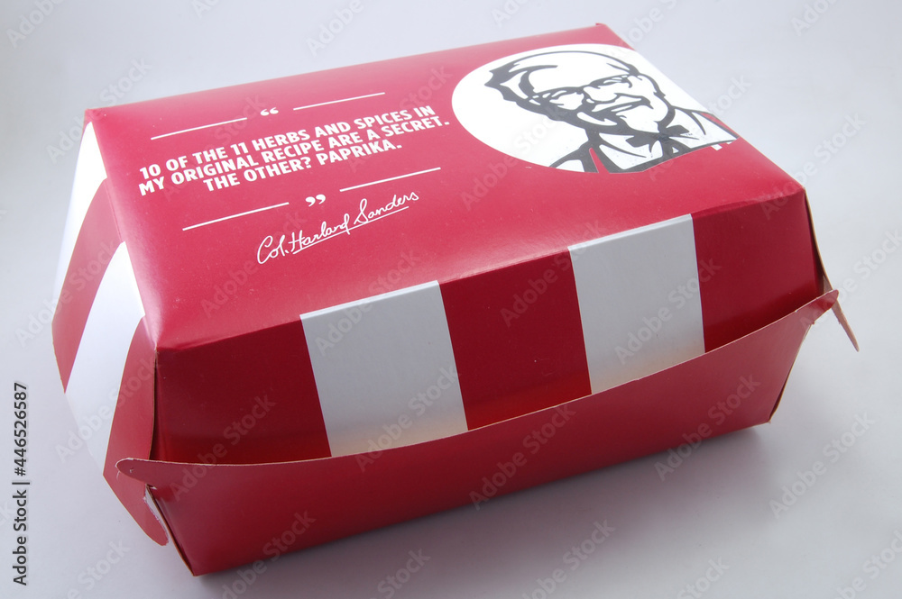 KFC fried chicken meal box in Manila, Philippines Stock Photo | Adobe Stock