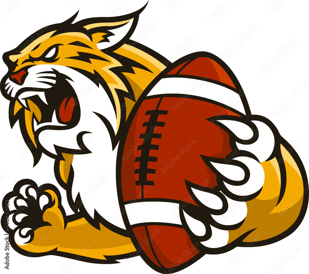 Aggressive Football Clipart