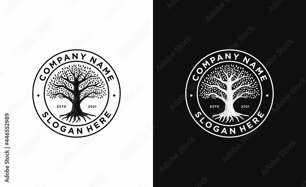Tree of Life logo template vector Stock Vector | Adobe Stock