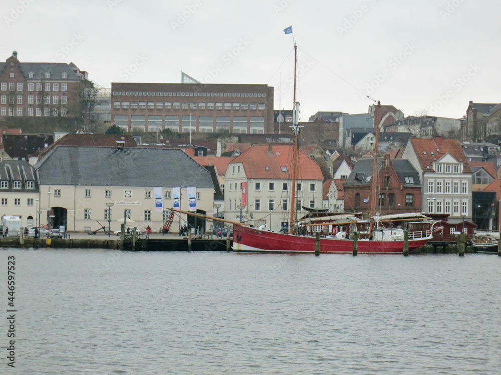 Ketsch im Hafen Stock Photo | Adobe Stock