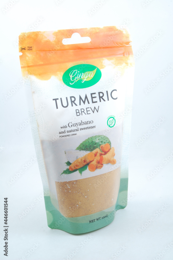 Ginga turmeric brew with guyabano in Manila, Philippines Stock Photo ...