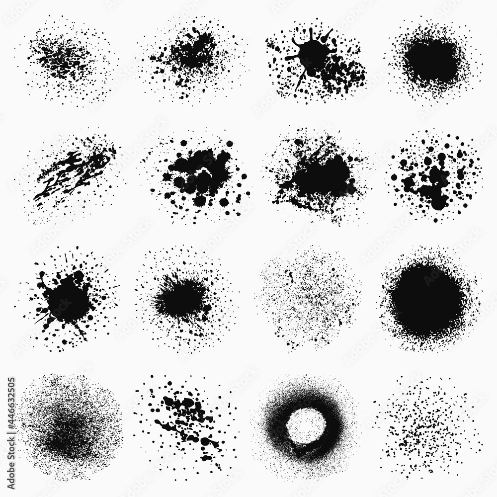 Póster Spray Paint Vector Collection – Cuadro para Pared | Posters.es