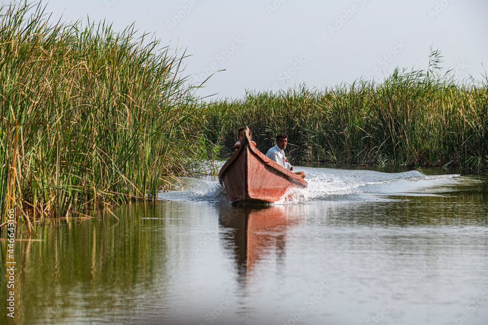 Local boat, Mesopotamian Marshes, The Ahwar of Southern Iraq, UNESCO ...
