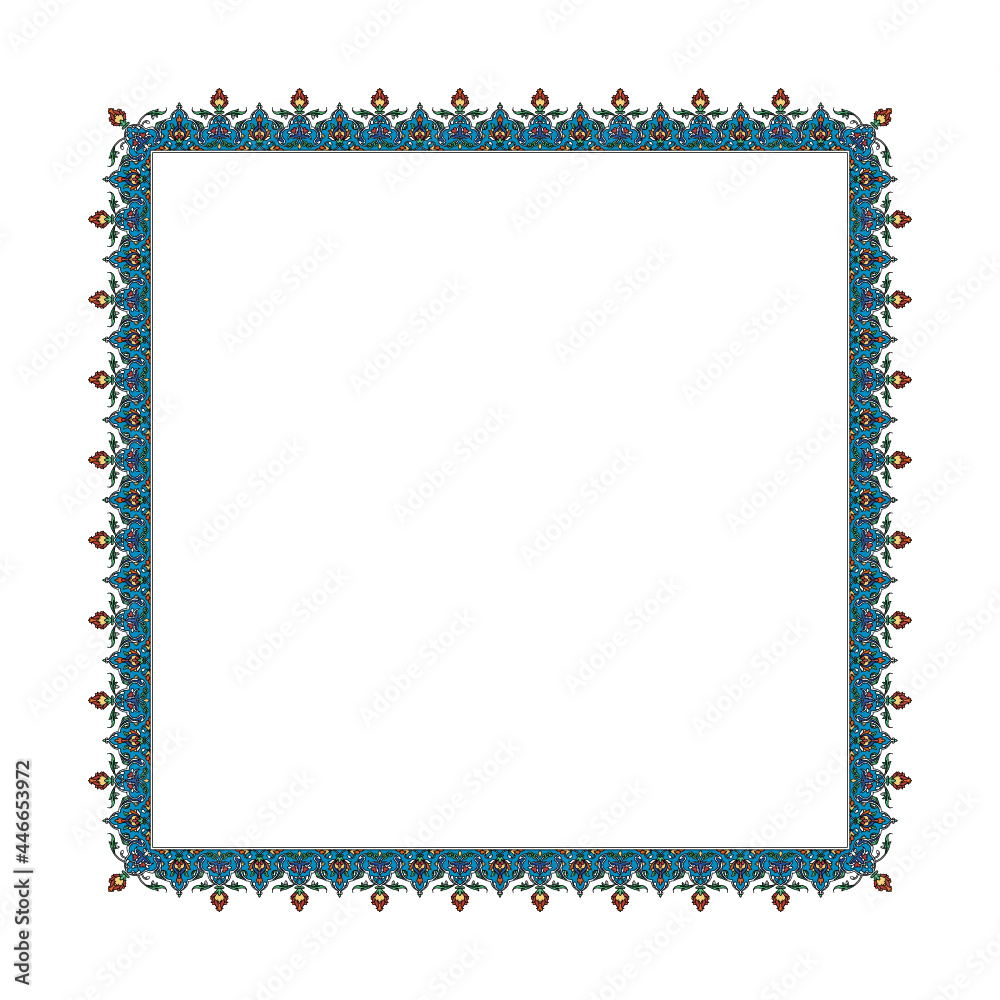 Frame mandala persian arabic turkish islamic hindi indian tibetan ...