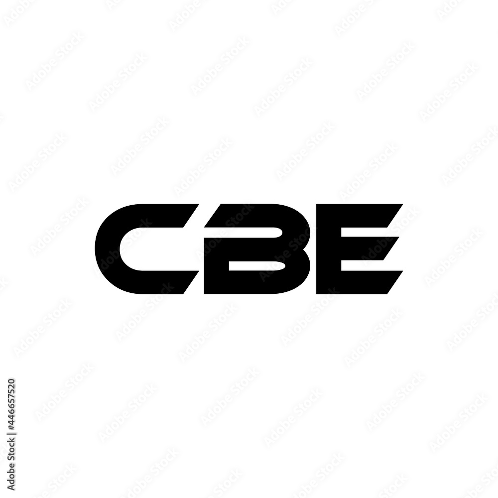 CBE letter logo design with white background in illustrator, vector ...
