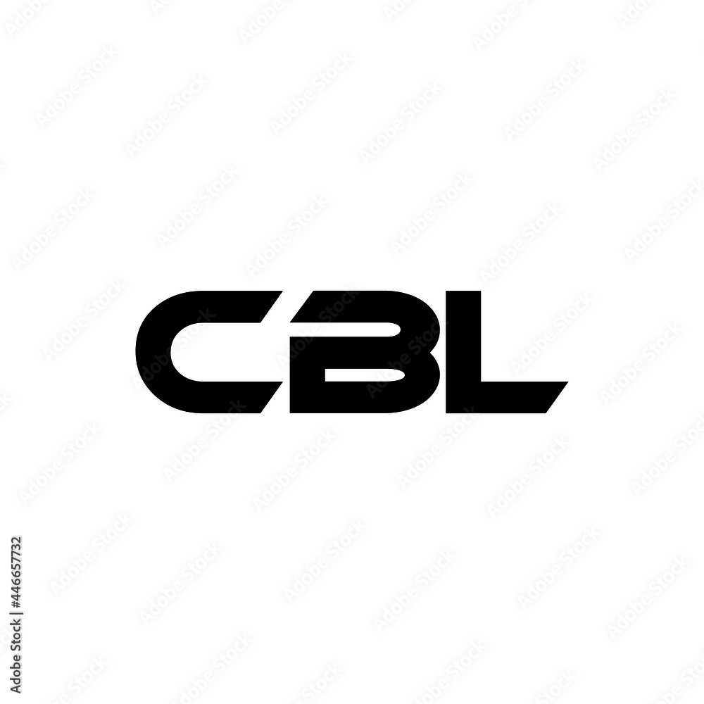 CBL letter logo design with white background in illustrator, vector ...