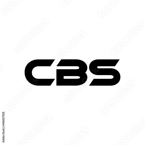 CBS letter logo design with white background in illustrator, vector ...