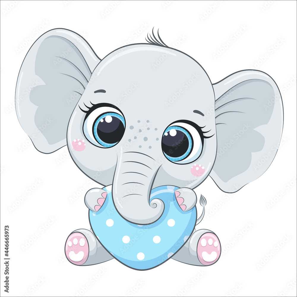 Baby elephant cartoon store