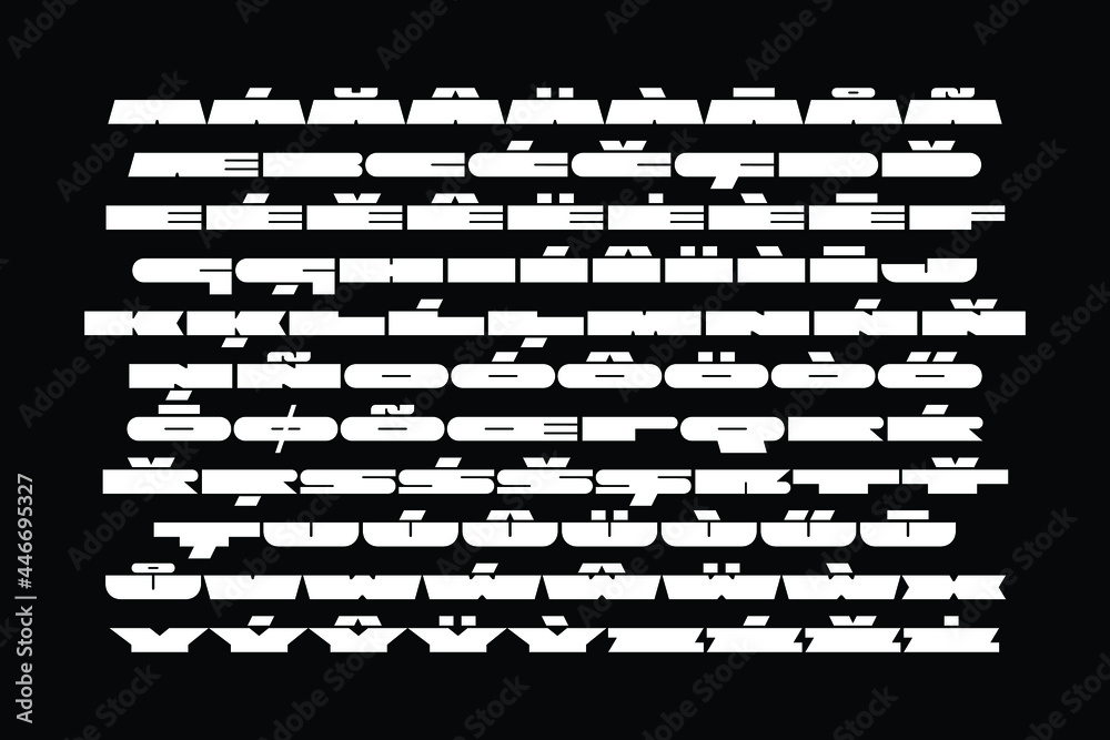 extremely monumental, architectural and brutal font for headlines ...