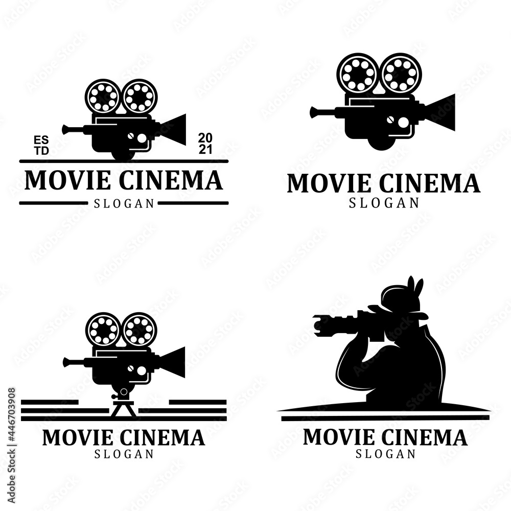 video camera, film player and recorder logo icon symbol Stock Vector ...