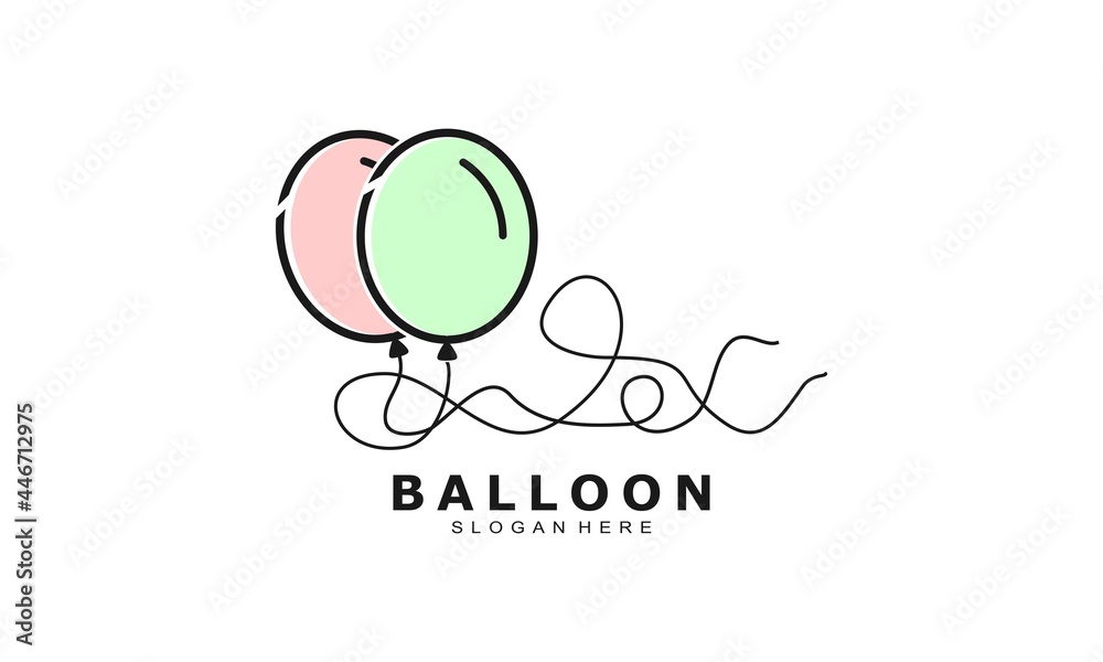 Balloon modern logo design Stock Vector | Adobe Stock