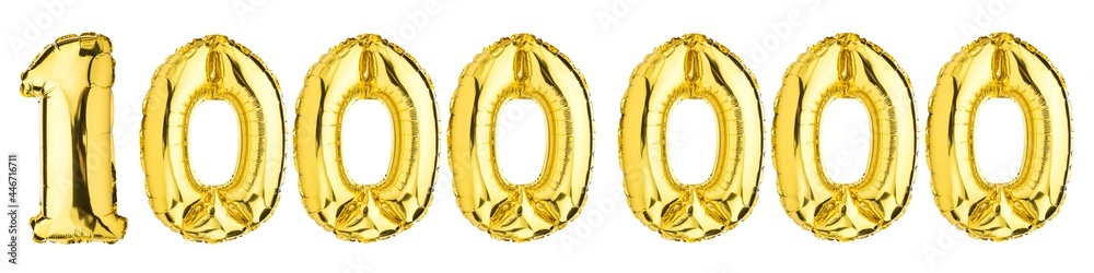 One million 100000 balloons. Helium balloon numbers. Million Views ...