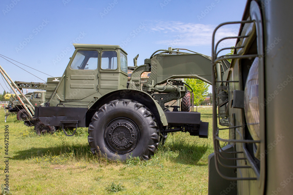 Self-propelled scraper with a uniaxial tractor MoAZ-546P produced by ...