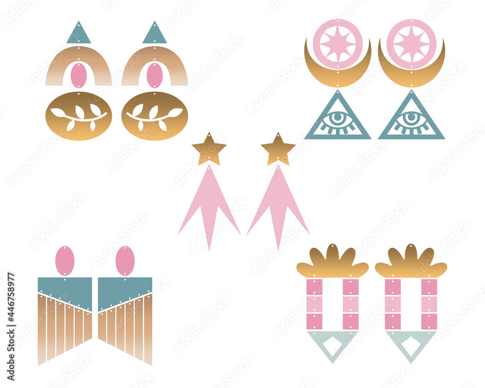 Bohemian Earring SVG. Boho Earrings SVG. Leather Earrings SVG ...