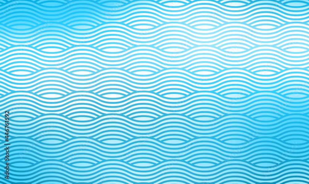 Abstract blue lines wave, Wavy stripes pattern, Rough surface. Abstract ...