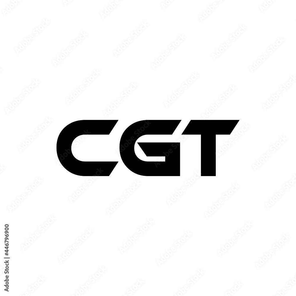 CGT letter logo design with white background in illustrator, vector ...