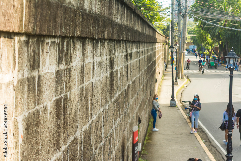 Intramuros, Manila, Philippines - Tourists take selfies along the ...
