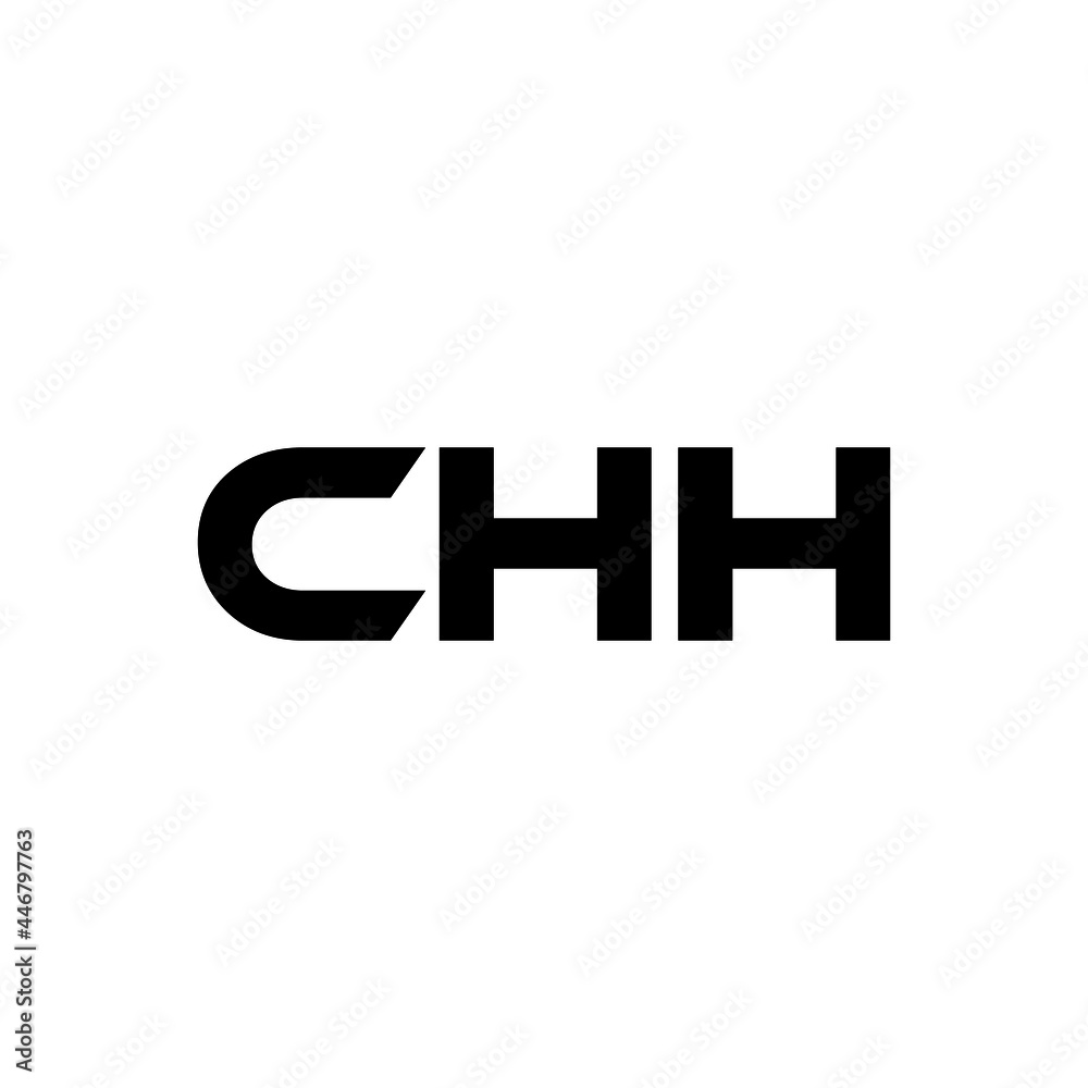 CHH letter logo design with white background in illustrator, vector ...