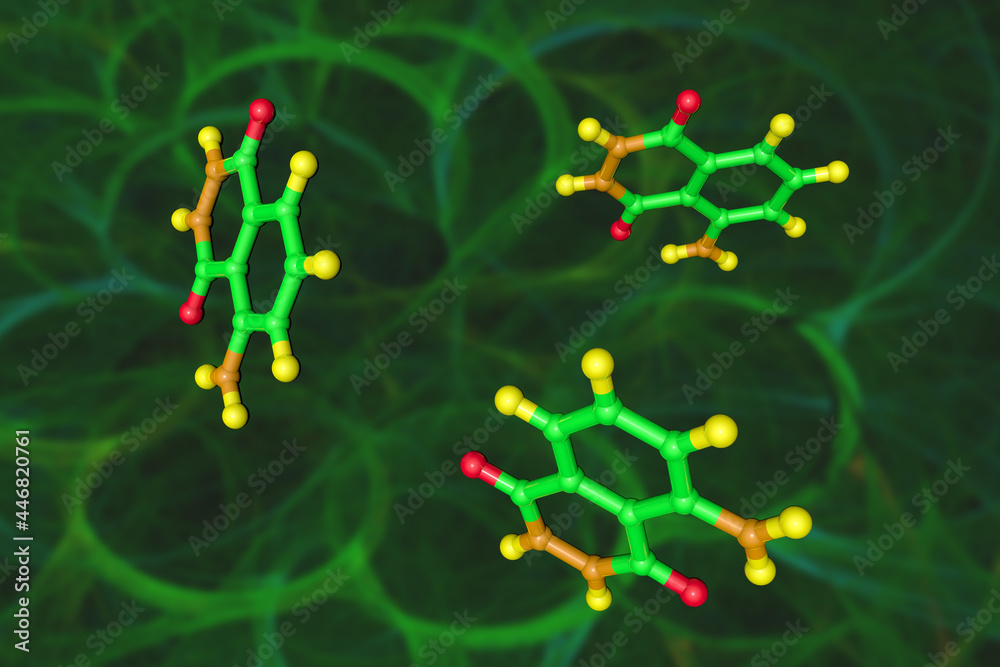 Molecular model of luminol, a chemical that exhibits chemiluminescence ...