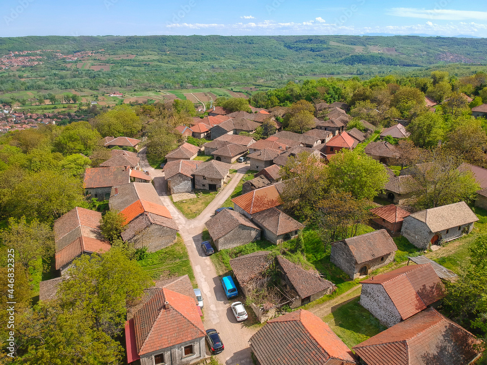 Rajacke pimnice, old wine village in Serbia Stock Photo | Adobe Stock