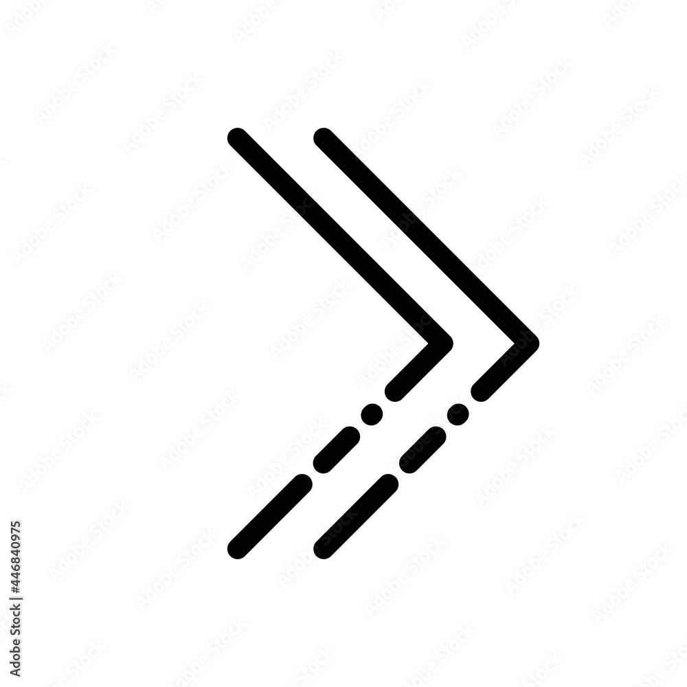 Stockvector More features, more options, go to next section icon in ...