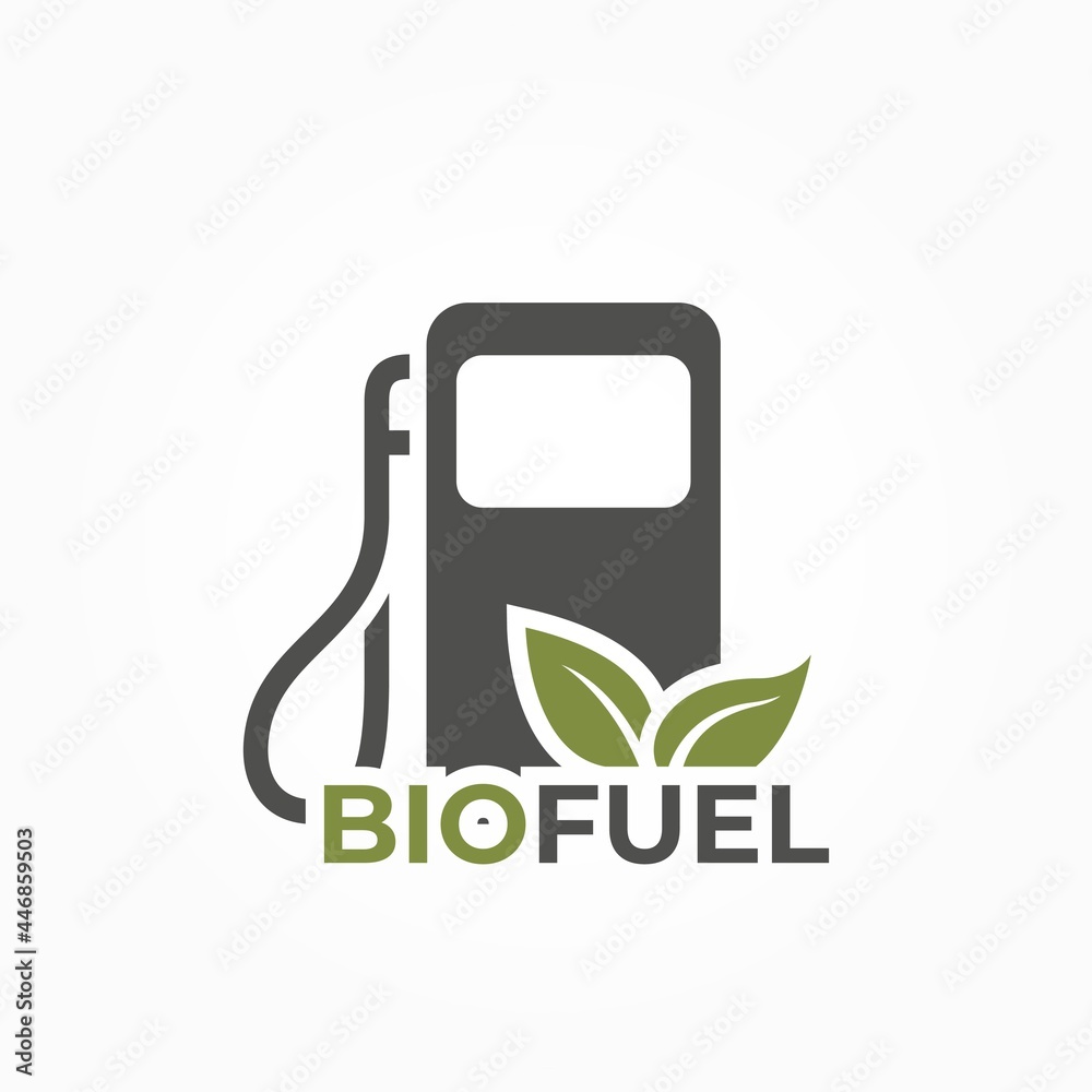 biofuel logo icon. eco auto gas station. eco friendly industry ...