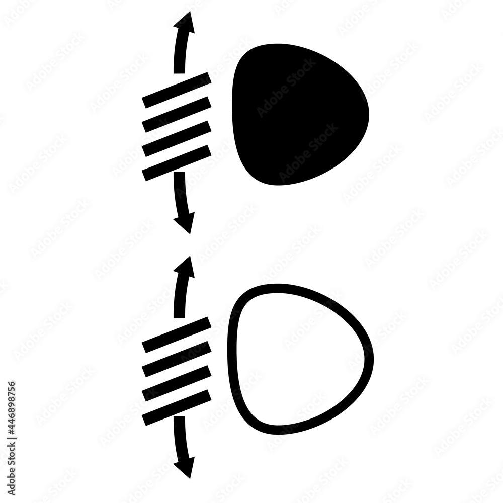 headlight range control icon on white background. headlight sign ...