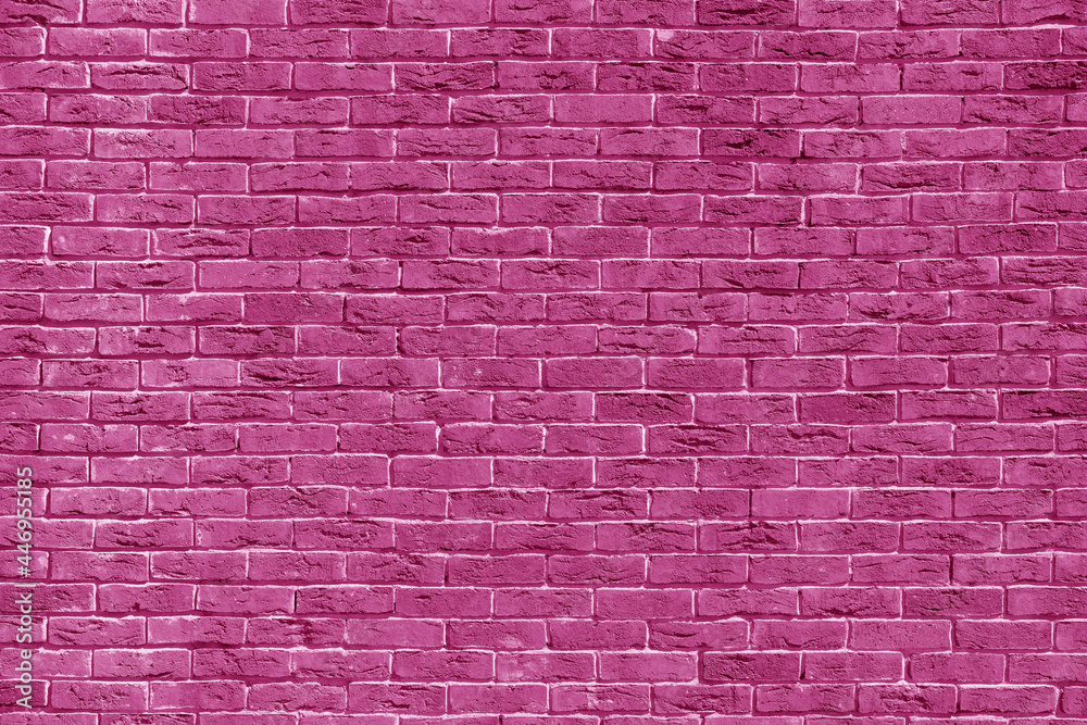 Pink brick building wall. Interior of a modern loft. Background for ...