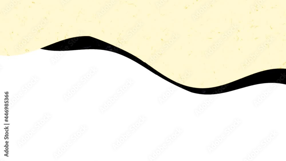 Abstract simple flowing wavy shapes, seamless loop. Animation. Black ...