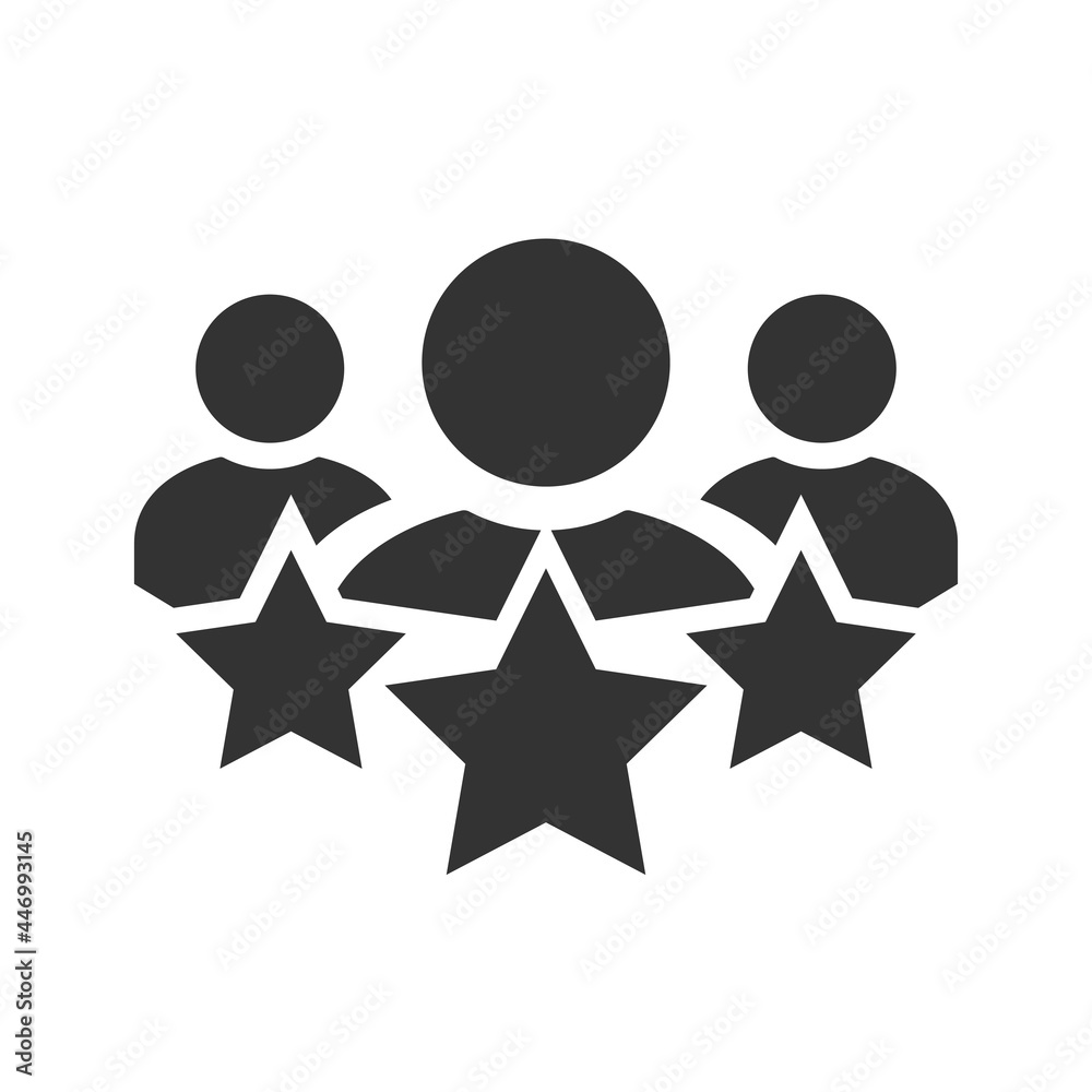 Customer Satisfaction Icon. Achievement, grade, ranking, star, user ...