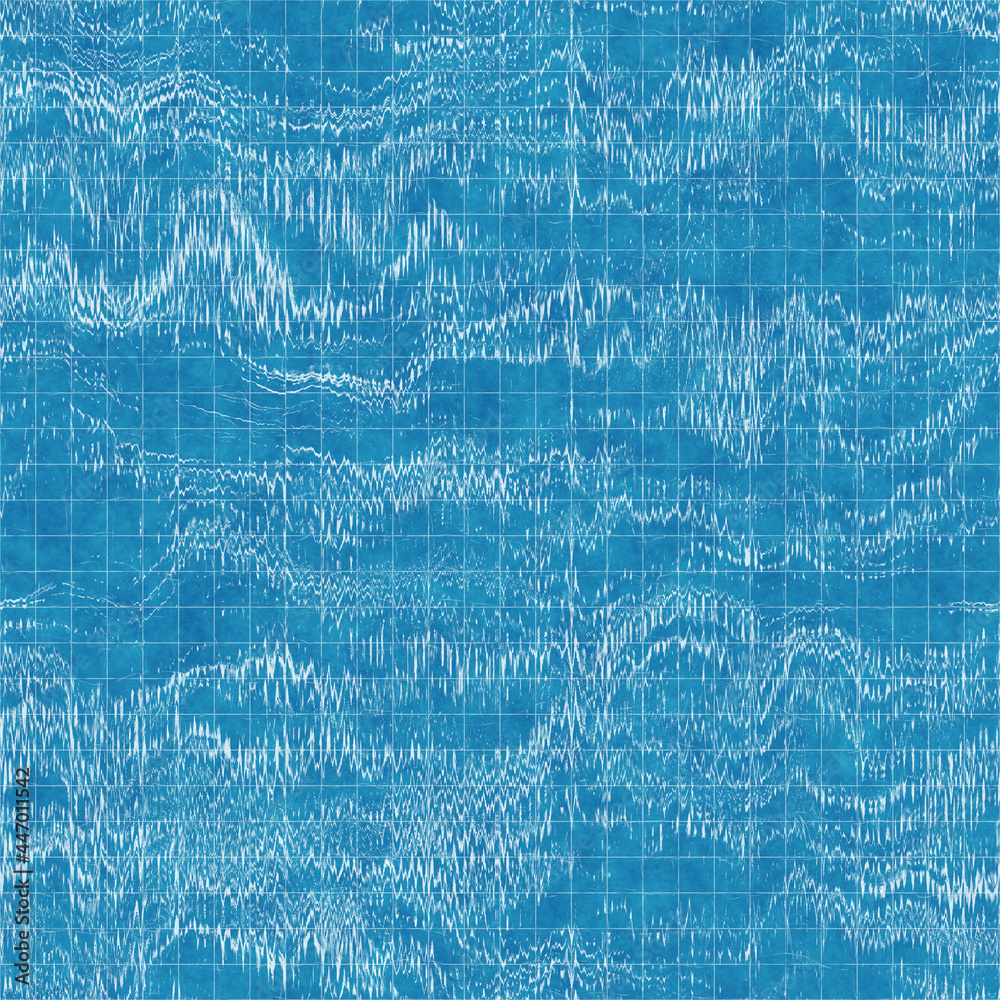 Seamless bright blue blueprint pattern for textile and print. High ...