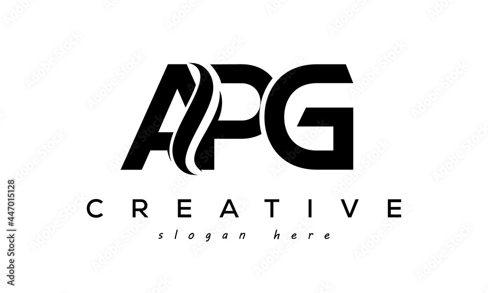 Letter APG creative logo design vector Stock Vector | Adobe Stock