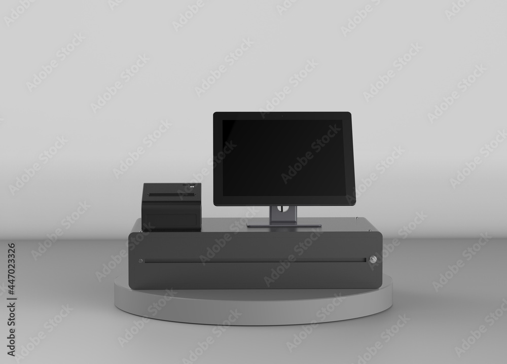 cashier machine or cash register Stock Photo | Adobe Stock