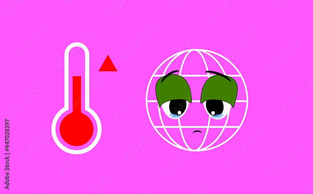 GLOBAL WARMING. The banner is referring to climate change and rising ...