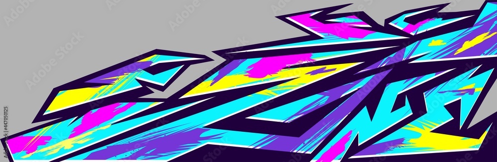graffiti background racing graphics abstract background for car wrap ...