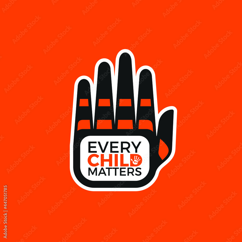 Every Child Matters Illustration Design. Vector Logo. Stock Vector ...