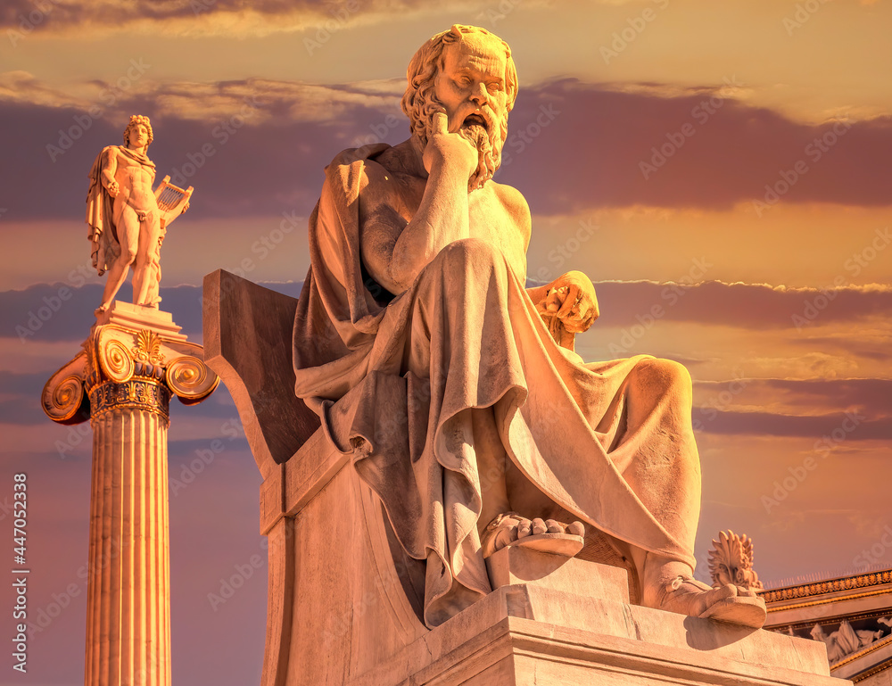 Foto de Socrates the ancient Greek philosopher and Apollo god marble ...