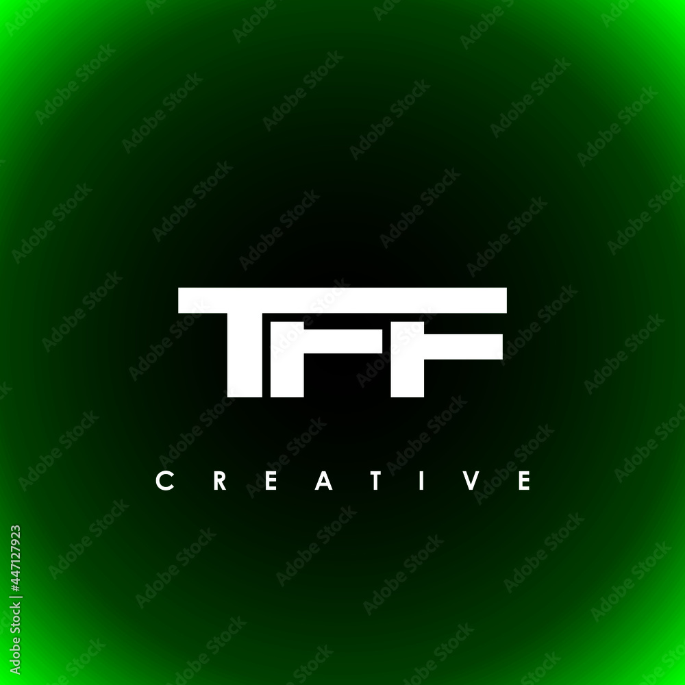 TFF Letter Initial Logo Design Template Vector Illustration Stock ...