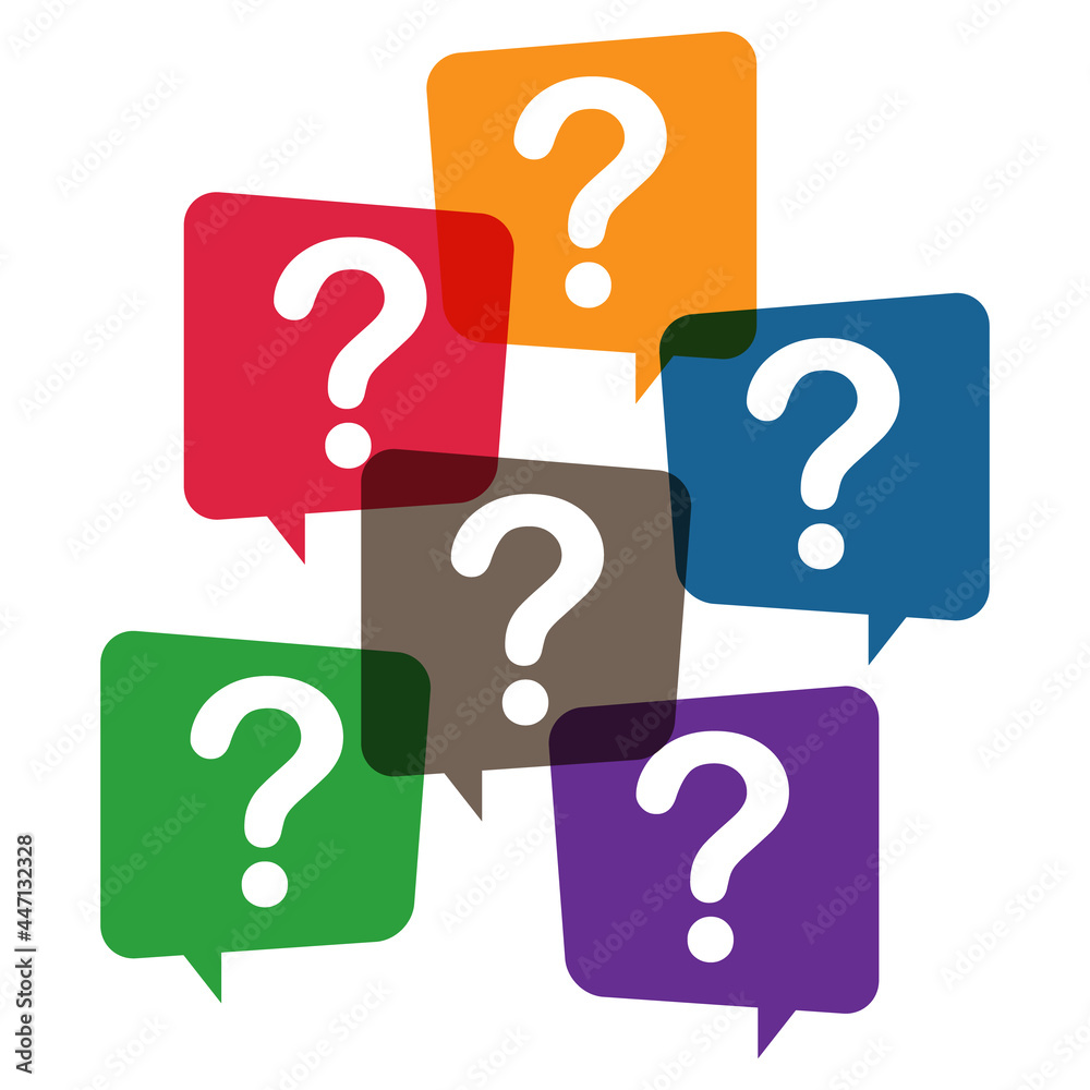 Question mark, frequently asked questions vector icon. Information ...