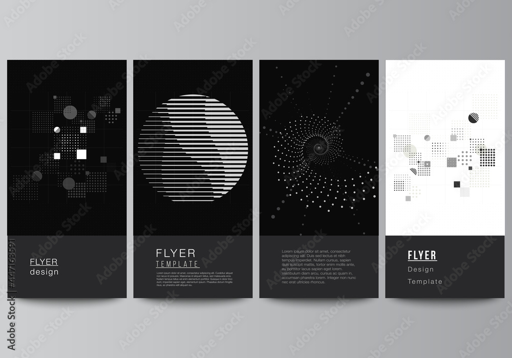 Vector layout of flyer, banner design templates for website advertising ...