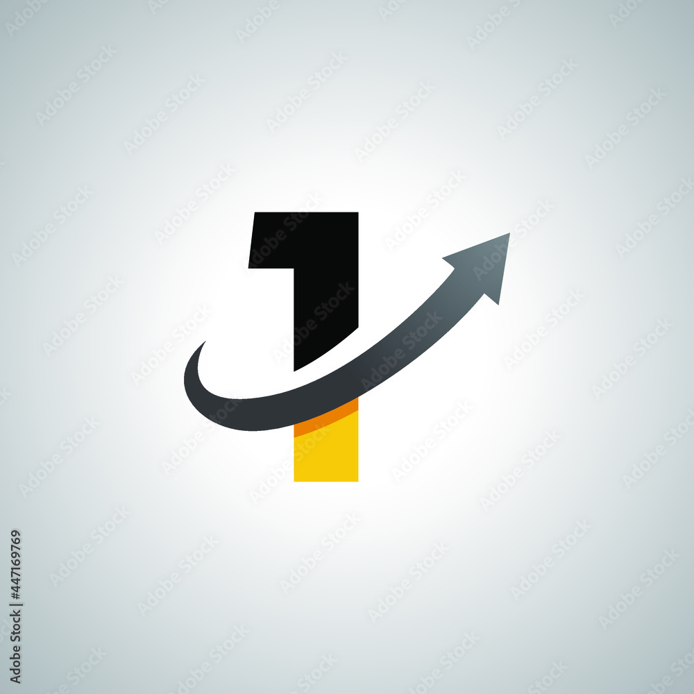 number 1, flat icon design , logo design, creative letter mark suitable ...